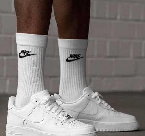 Кроссовки Nike AIR force 1 белые