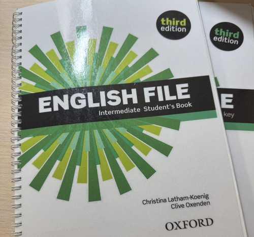 Учебник тетрадь English file intermediate