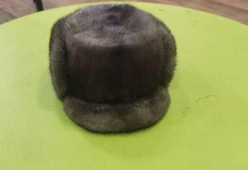 Норковая шапка мужская кепка