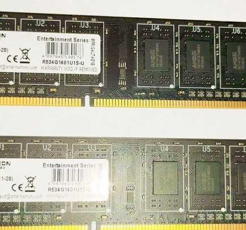 Оперативная память ddr3 dimm 8GB (комплект 2*4GB)