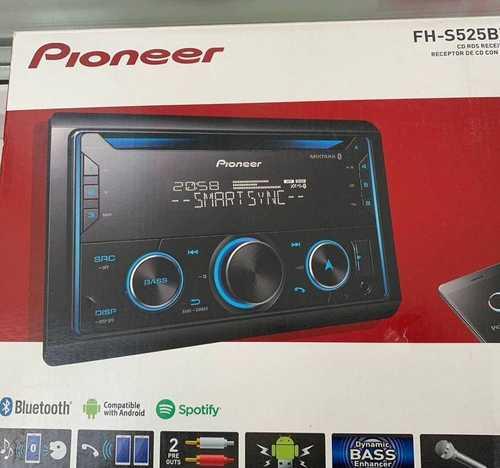 Магнитола процессорная pioneer FH-S525bt