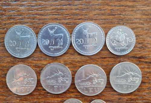 Монеты. Грузия. Румыния