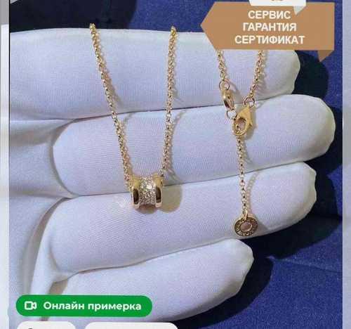 Bvlgari колье B.zero1, золото, бриллианты 0,21 ct