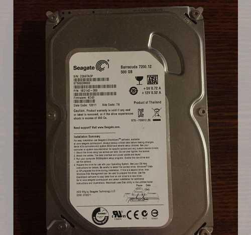 Жесткий диск 500Gb Seagate