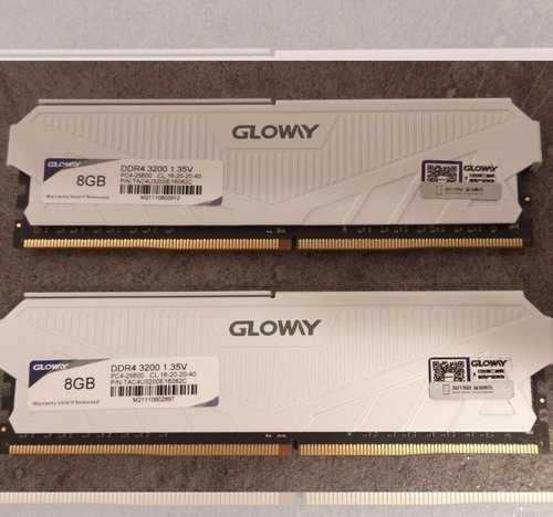 Gloway DDR4 16GB xmp 3200 MHz 2x8гб