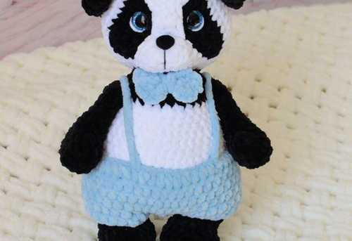 Панда пандочка вязаная игрушка