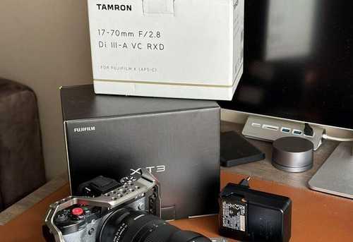 Фотоаппарат fujifilm xt3 + tamron 17-70 2.8 fuji