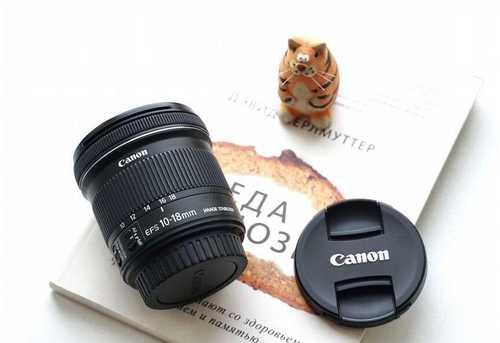 Объектив Canon EF-S 10-18 IS STM (ширик) отл сост