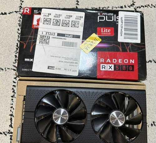 Видеокарта Amd radeon sapphire puls r 580 8g