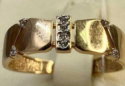 Золотое кольцо 585 пробы новое золото (Мс)