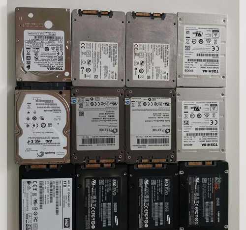 Диски ssd 250-1tb, Samsung, wd, intel, plextor