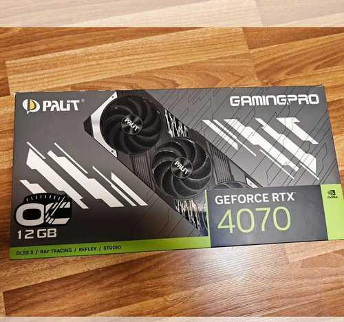 Видеокарта Palit nvidia GeForce RTX 4070 GamingPro