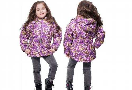 Куртка донато фиолет цветы 98 - 140