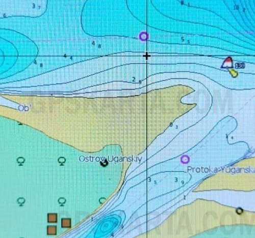 C-MAP Россия Сибирь р. Обь Нижневартовск - Сургут