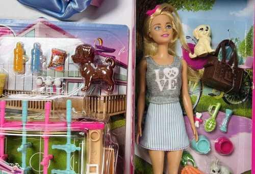 Набор Barbie с питомцем + Аксессуары для пикника