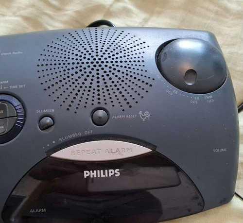 Радио часы будильник philips