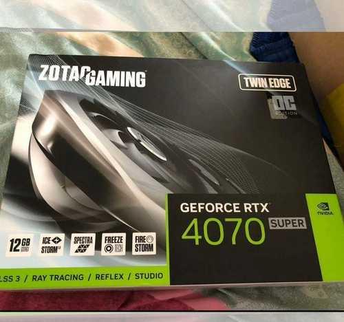 Видеокарта Zotac RTX 4070 Super Twin Edge OC