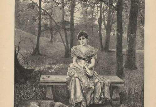 Гравюры. Женские портреты. 1900 г. Ч6