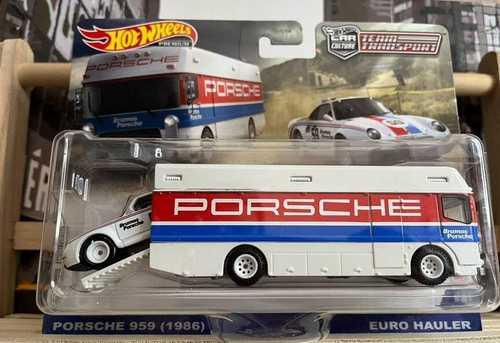 Hot wheels Team Transport Porsche 959/Euro Hauler
