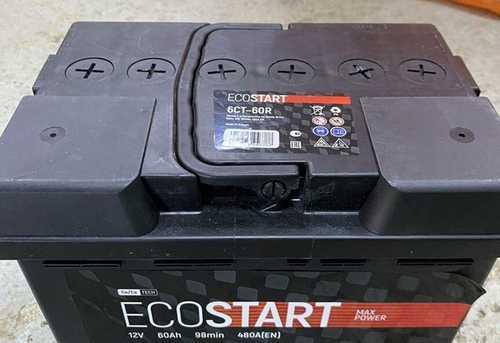 Аккумулятор ecostart 60 обратный новый