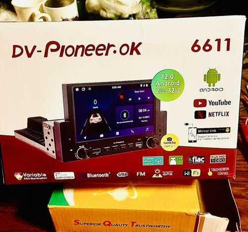 Анроид Автомагнитола DV-Pioneer.Ok (6611)