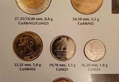Набор юбилейных монет Финляндии 1995 год