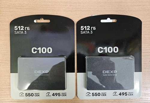 SSD 512 гб 2.5" SATA dexp C100 новый