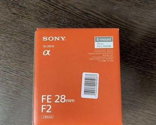 Sony FE28 f2