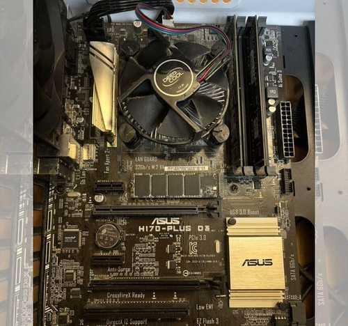 Комплект. asus h170-plus d3 i5 6400 8gb ram