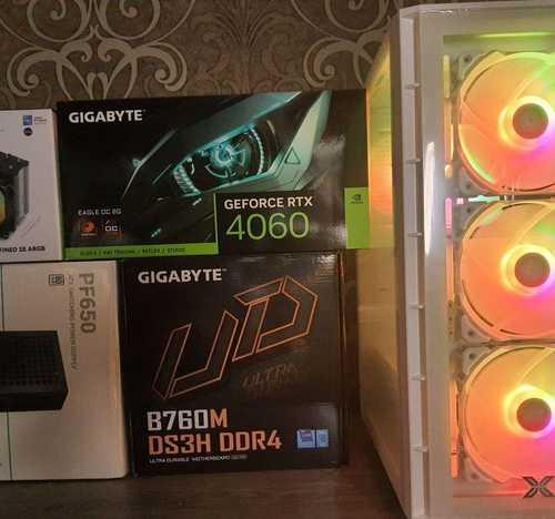 Игровой Пк RTX4060 Eagle 3X Core i5 12400/B760/650