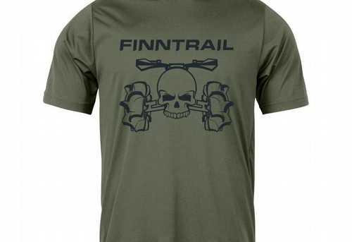 62514 Футболка Finntrail ATV skull 6707 хаки