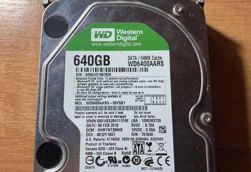 Жесткий диск WD green 640 gb