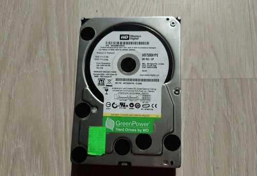 Жесткий диск 750 гб wd7500ayps