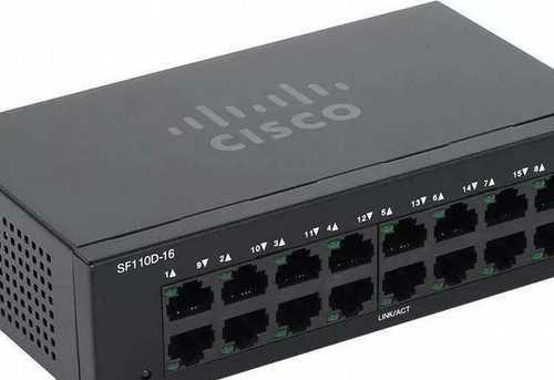 Коммутатор cisco small business 100 SF110D-16