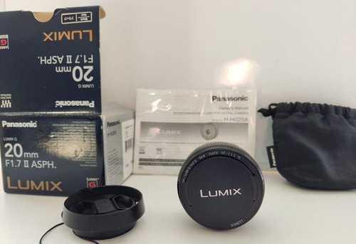 Panasonic Lumix G 20mm f/1.7 II верс 7artisans 7.5