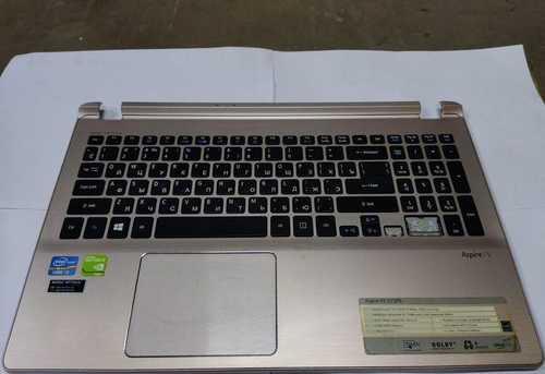 Топкейс(палмрест) Acer Aspire V5-572G нет 2 клавиш