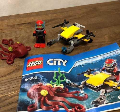 Lego city 60090 подводный скутер с осьминогом