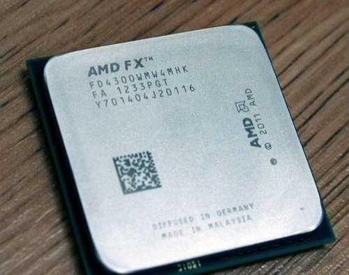 Процессор amd fx 4300 4 ядра по 3800 Ггц Гарантия