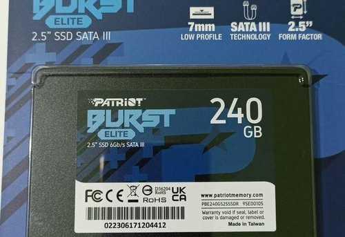 SSD накопитель Patriot Memory Burst Elite 2.5" 240