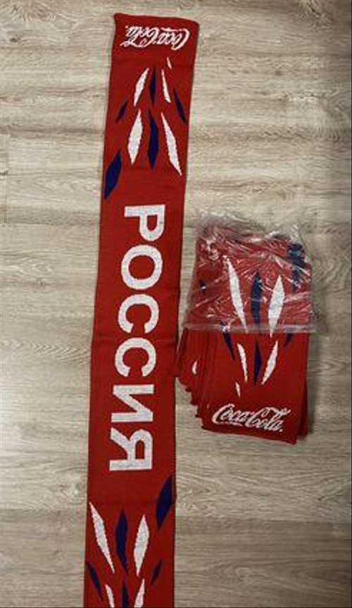 Шарф coca-cola, шарф футбольный