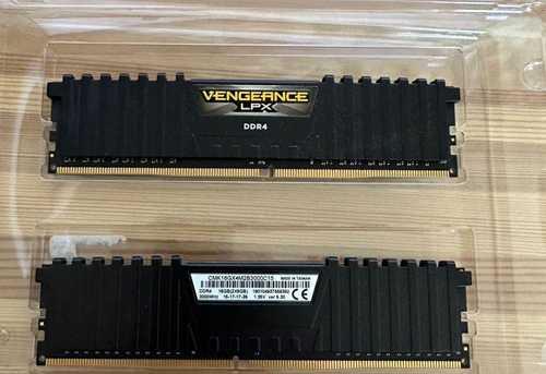 Память ddr4 Corsair Vengeance LPX3000 мгц 16Гб