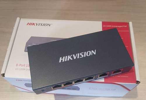 Коммутатор Hikvision DS-3E0106P-E/M 6x100Mb 4PoE+