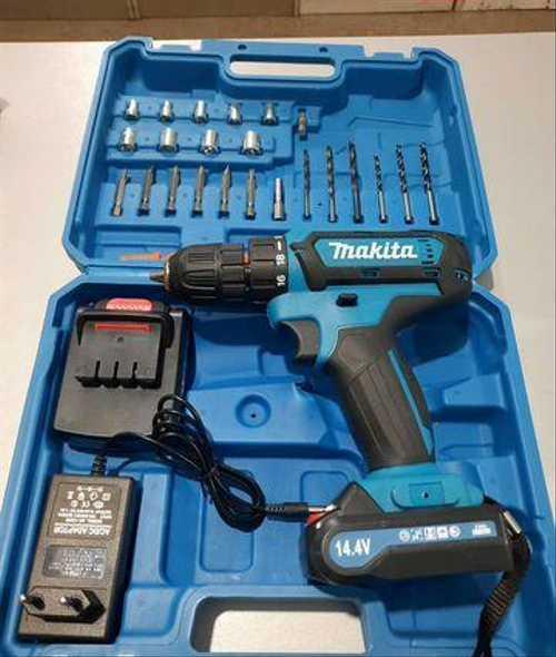 Аккумуляторная дрель шуруповерт makita 14.4v