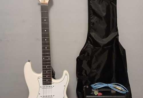 Электрогитара Stratocaster+комбоусилитель Fender
