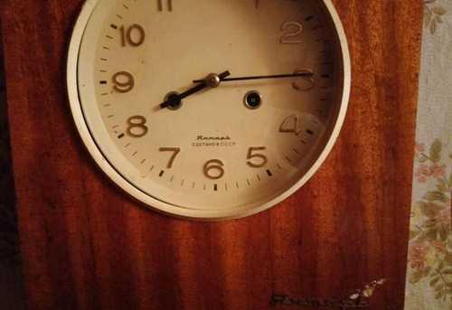 Настенные часы Янтарь с боем. Надо ремонтировать