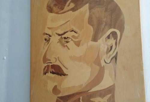 Маркетри Сталин портрет