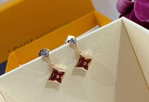 Серьги Louis Vuitton Золото Сердолик