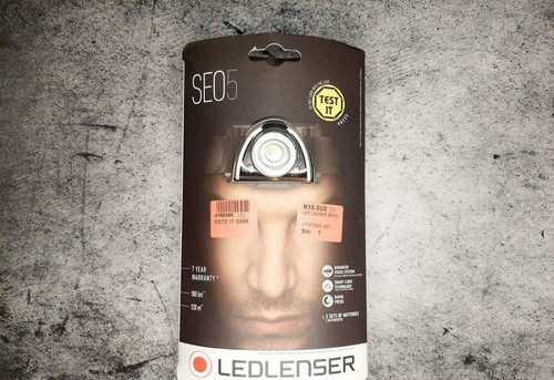 Led Lenser SEO 5 Фонарь налобный Серый 6105