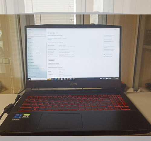 Шикарнейший MSI Katana GF66, rtx 3060 / i5 12500h