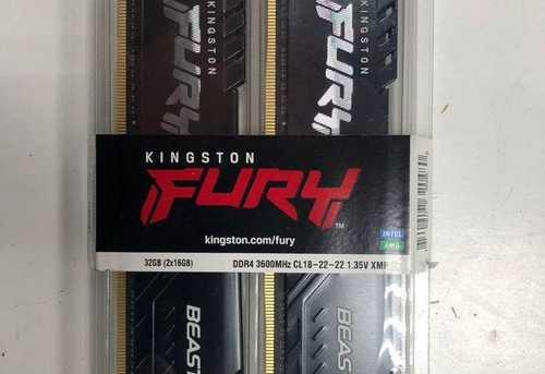 Оперативная память ddr4 Kingston Fury 32GB